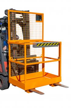 Bauer, work platform MB-D, painted, yellow-orange