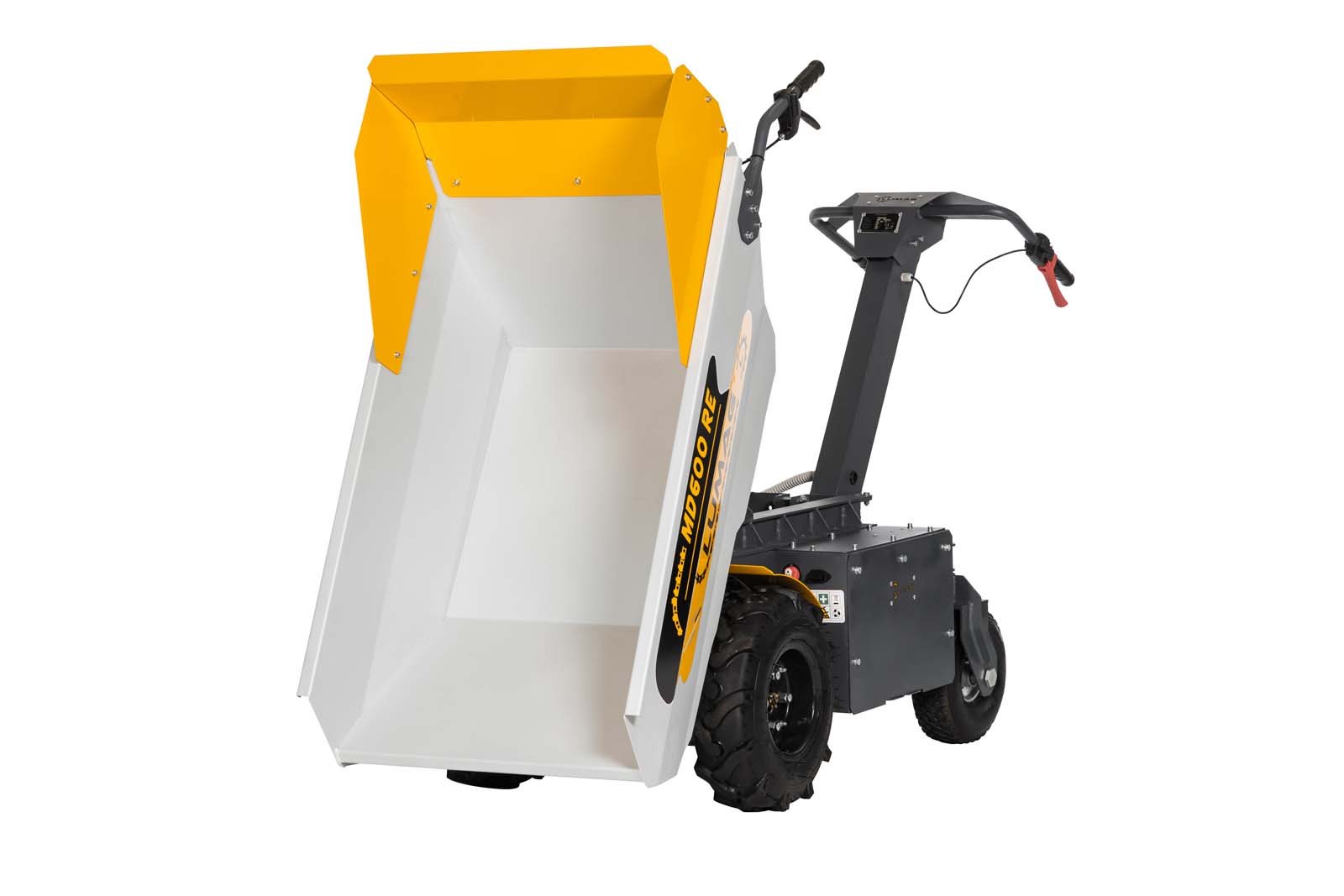 ELEKTRO DUMPER mit Radantrieb & innovativer Schiebe-/Kippfunktion MD-600RE